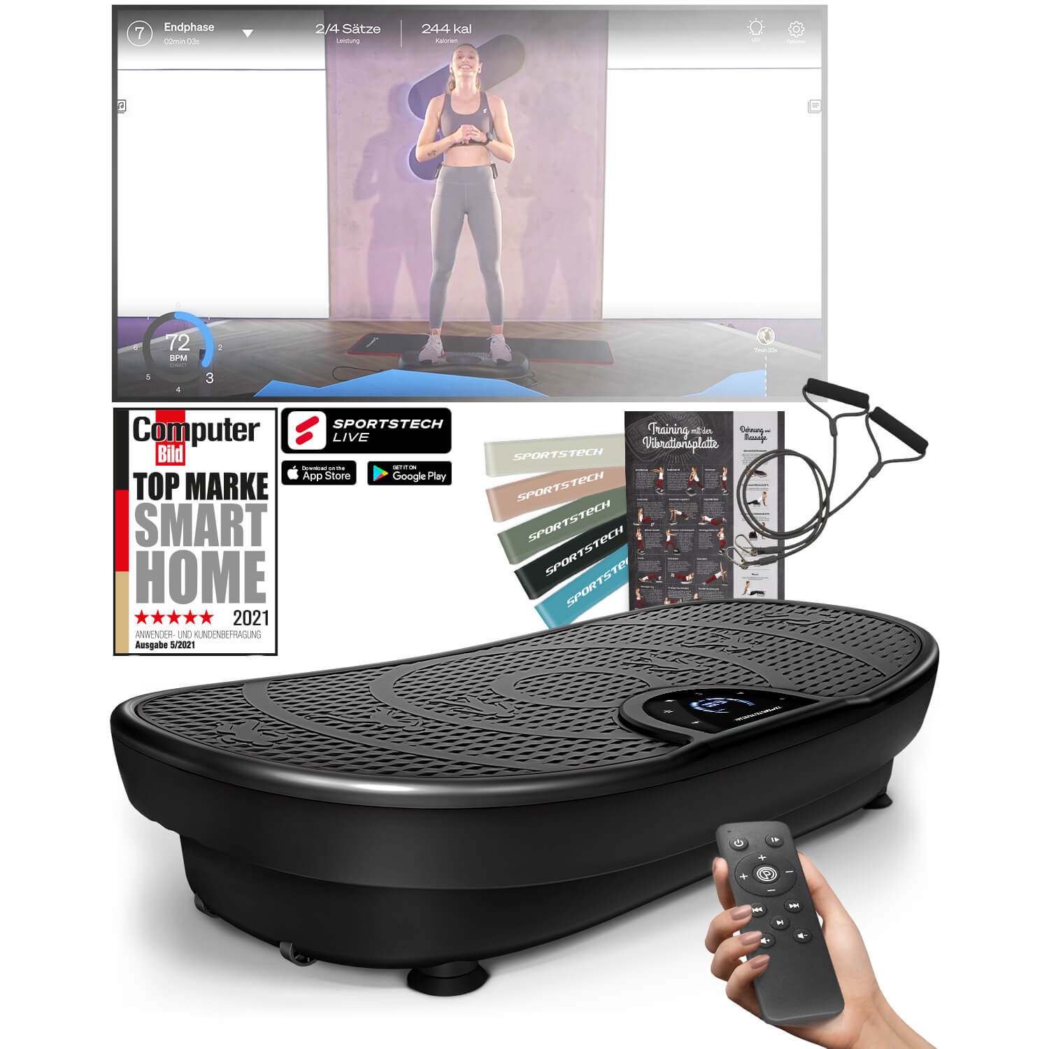 Acheter Plateforme Vibrante VP250 en ligne | SPORTSTECH