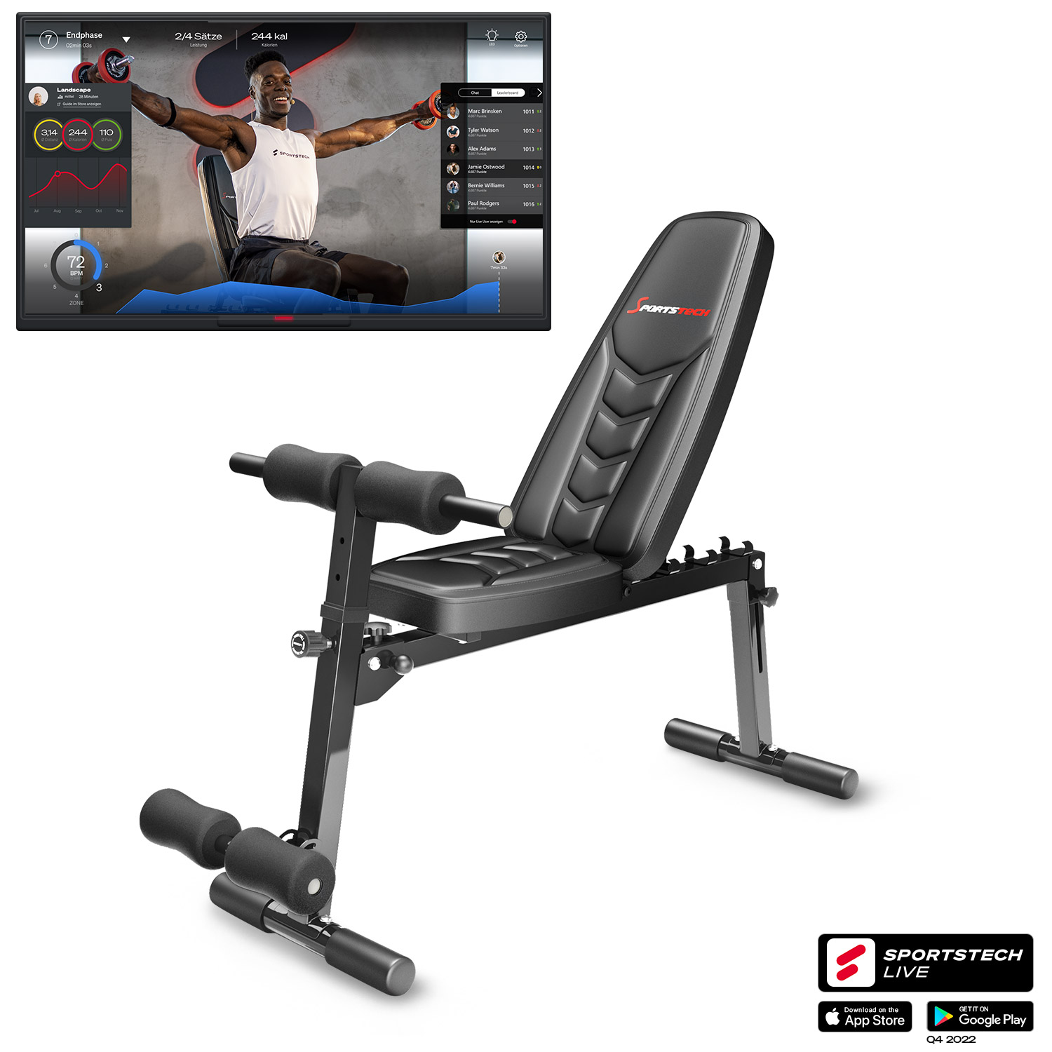 BRT500 Banc de musculation | SPORTSTECH