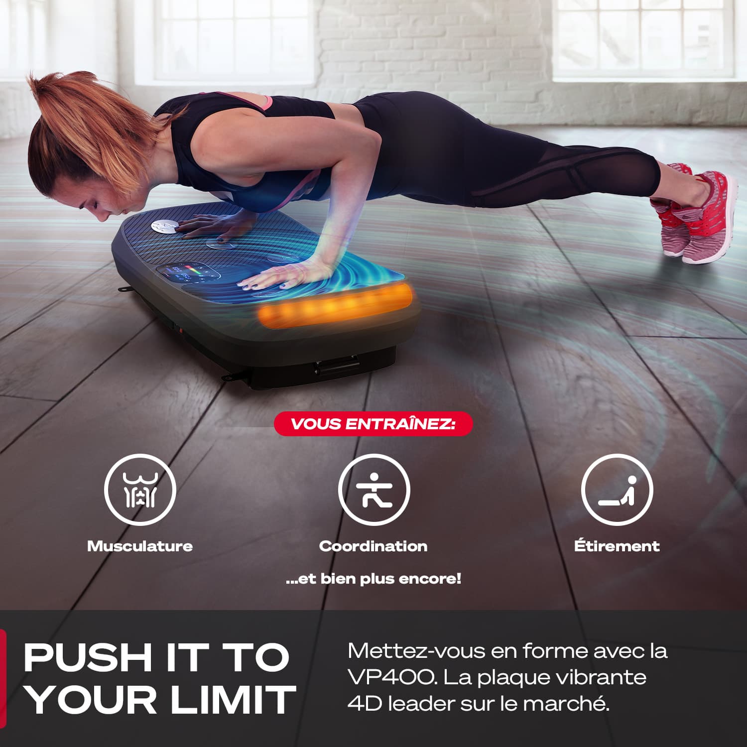 Acheter Plateforme Vibrante VP400 en ligne | SPORTSTECH