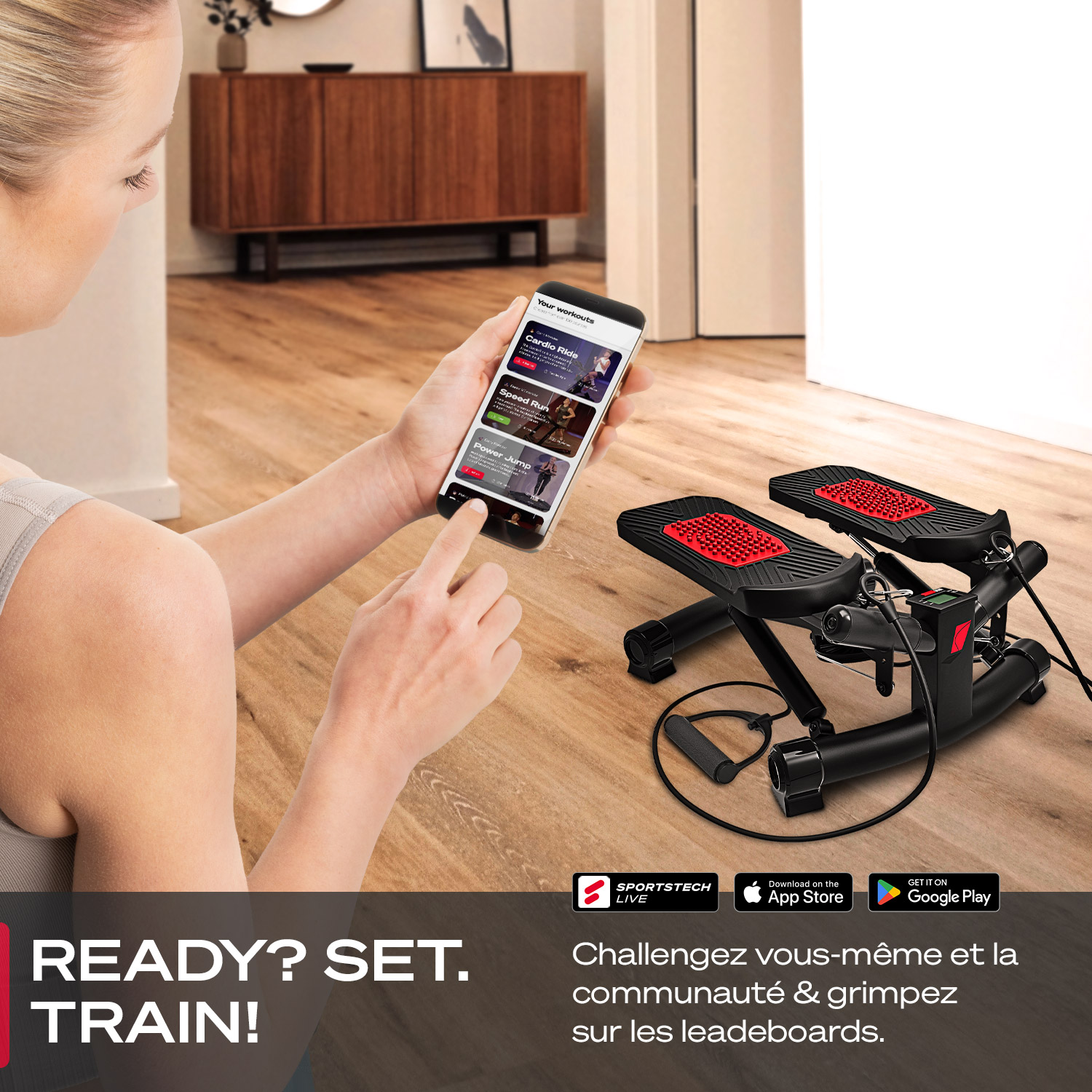 STX300 Stepper avec réflexologie plantaire | SPORTSTECH