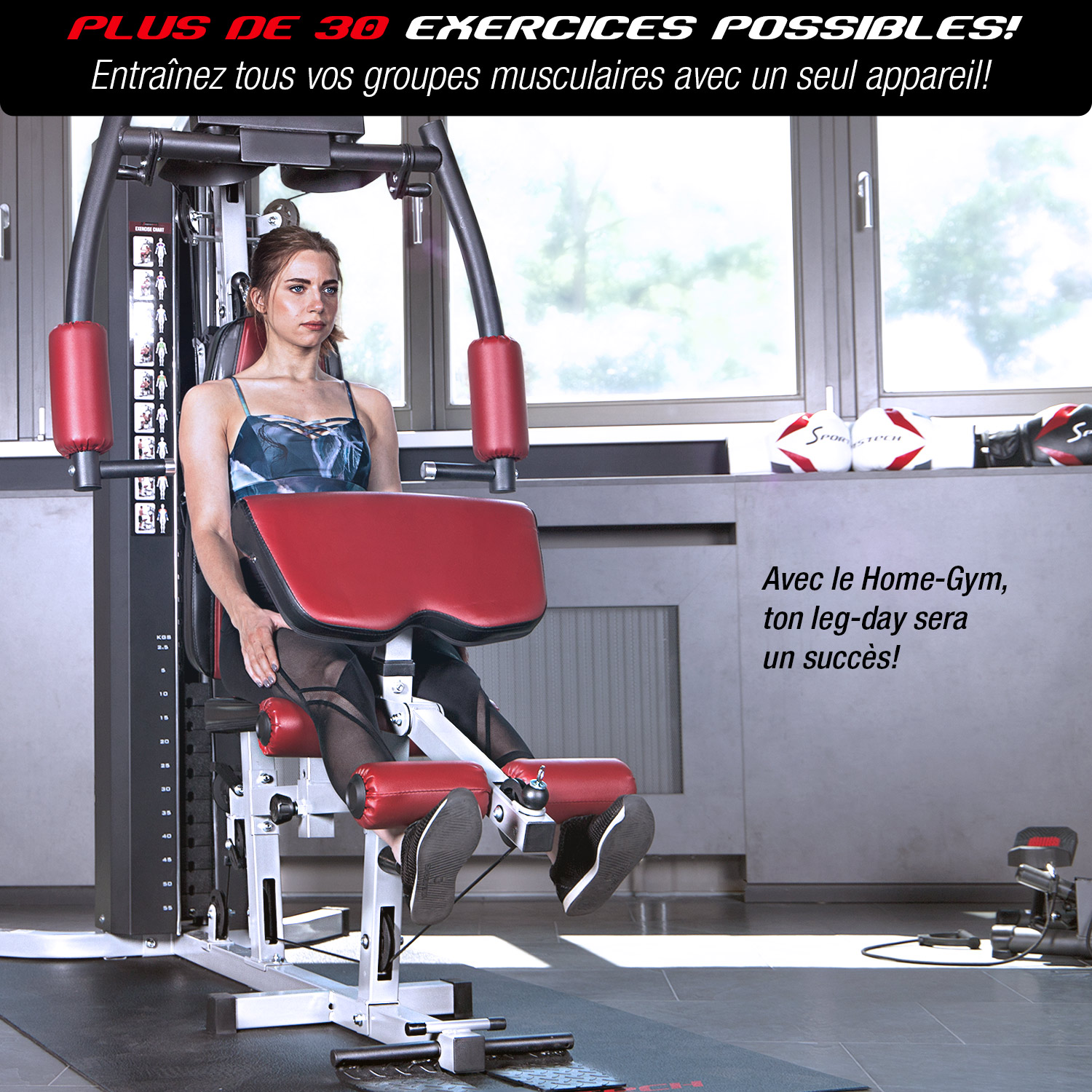 Station de Musculation HGX100 Premium 45 en 1 Fitness Musculation ...