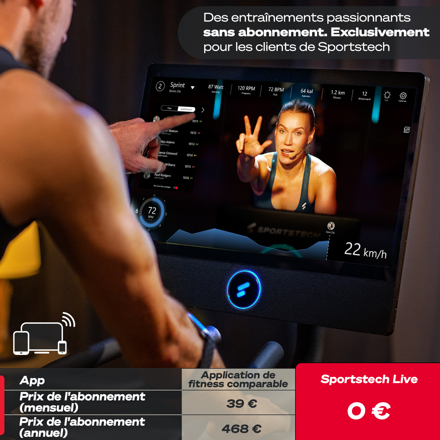 Acheter un Vélo d'intérieur Smart sBike | SPORTSTECH
